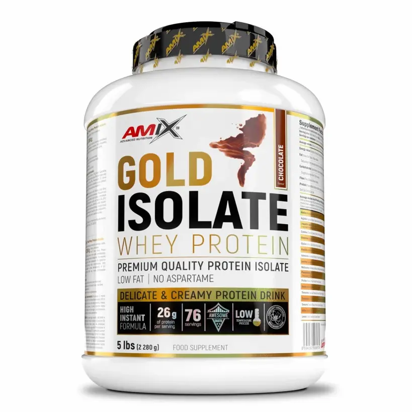 Gold whey protein isolate 2.28kg – Amix™