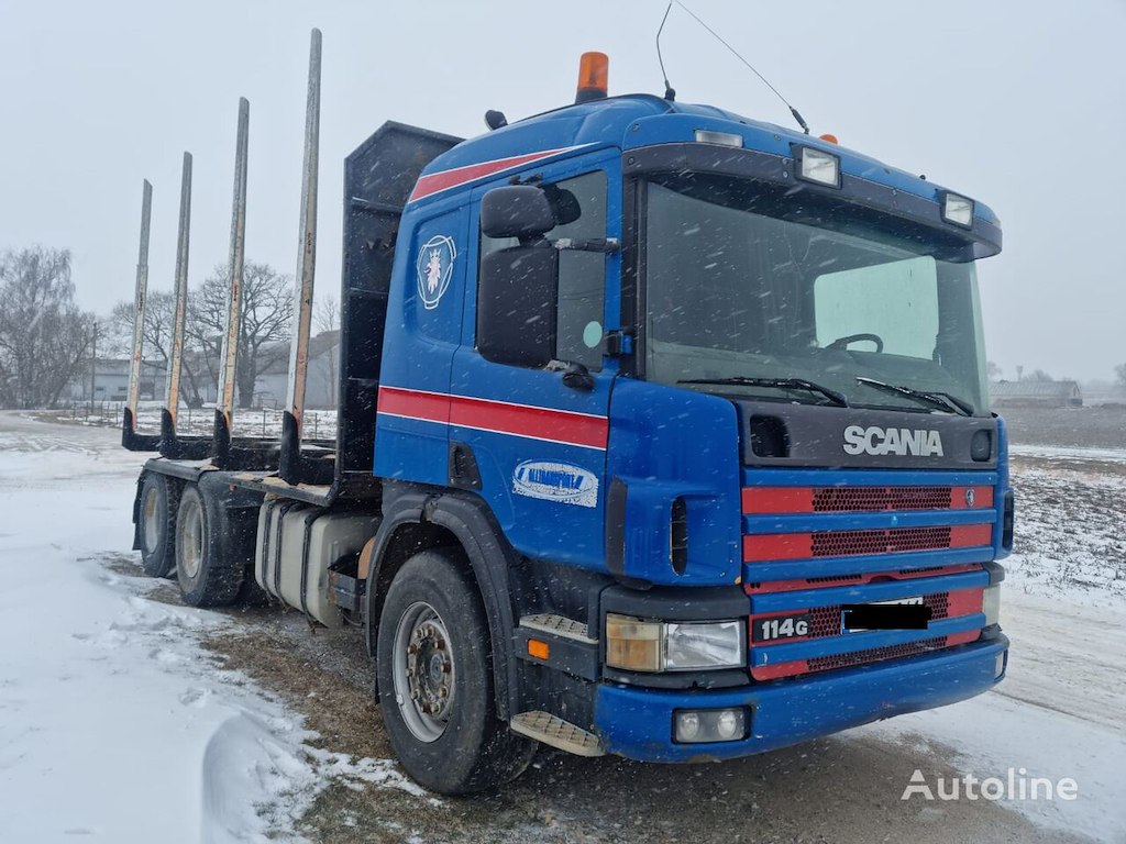 Scania 114 kamion za prevoz drva