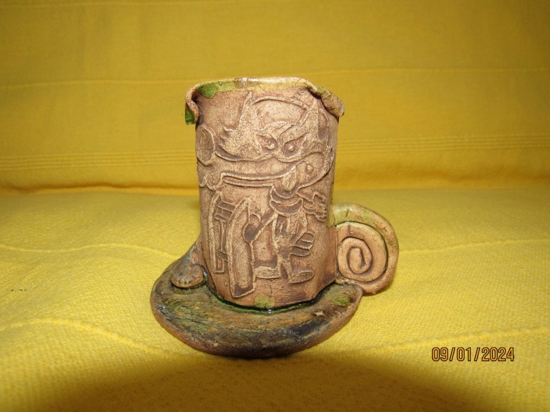 SVEĆNJAK SUVENIR JAHORINA, HAND MADE OGNJIŠTE, 2004