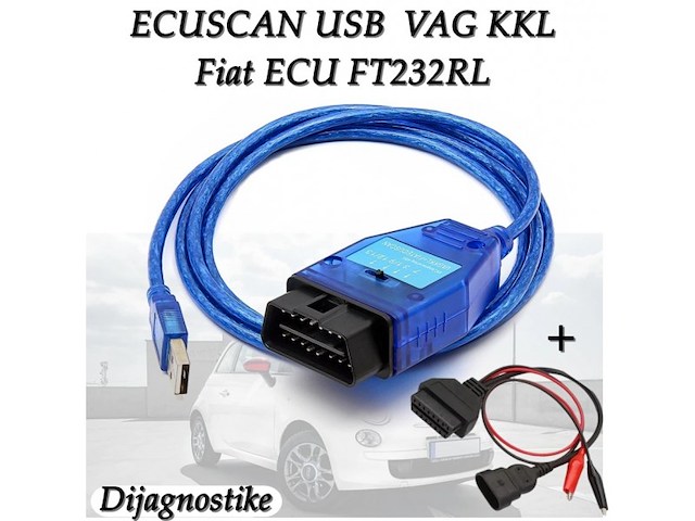 ECUSCAN USB  VAG KKL Fiat ECU FT232RL