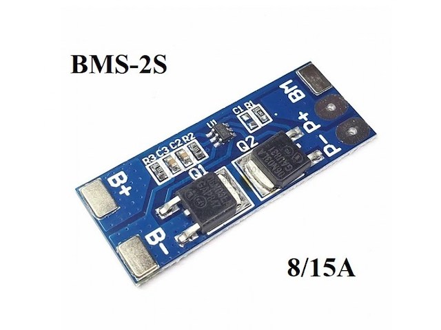 BMS-2S punjac za dve 18650 baterije 8A sa zastitom