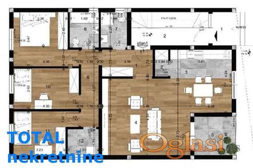 Stan NOVI SAD,TELEP - 100 m2 254920 €, ID: 1095875