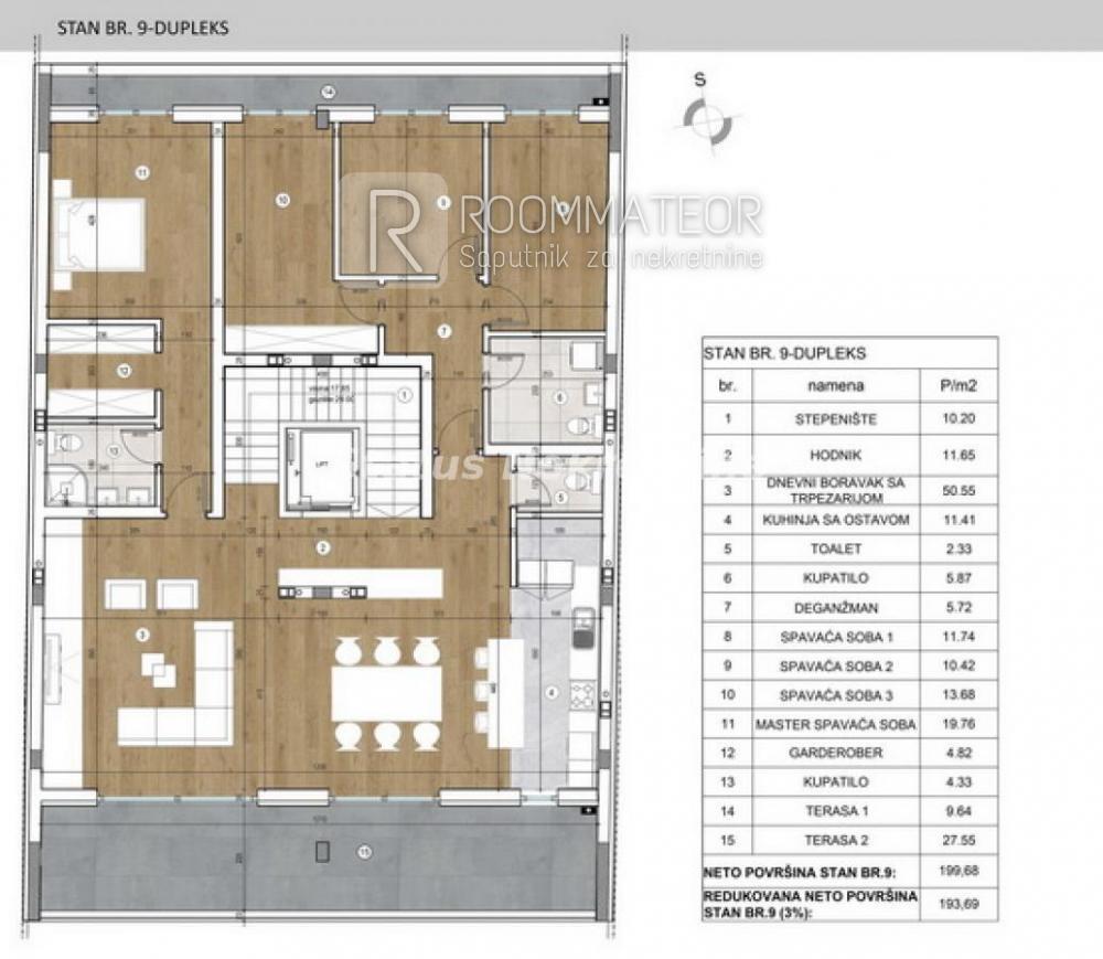 Petosoban stan na prodaju, 194m2, 499.550€