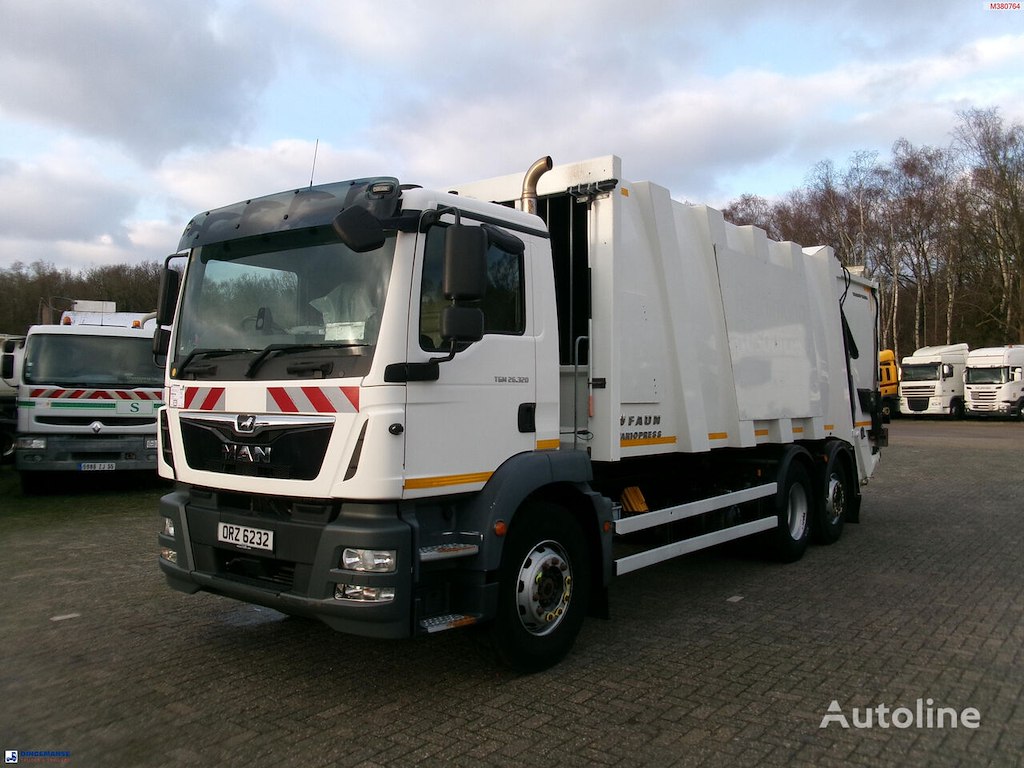 MAN TGM 26.320 6X2 Euro 6 RHD Faun refuse truck kamion za smeće