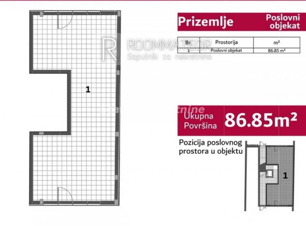 Lokal na prodaju, 87m2, 224.000€