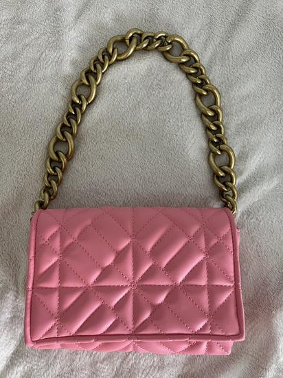 Bubblegum pink quilted Zara torbica