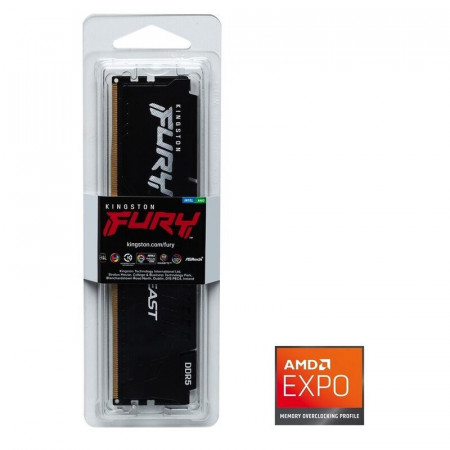 16GB DDR5/6000 KINGSTON KF560C36BBE-16, Fury Beast, black, XMP & EXPO