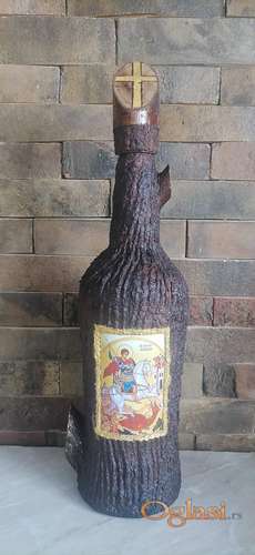 Djurdjevdan,Sveti Djordje,Sveti Georgije,ukrasna slavska flasa