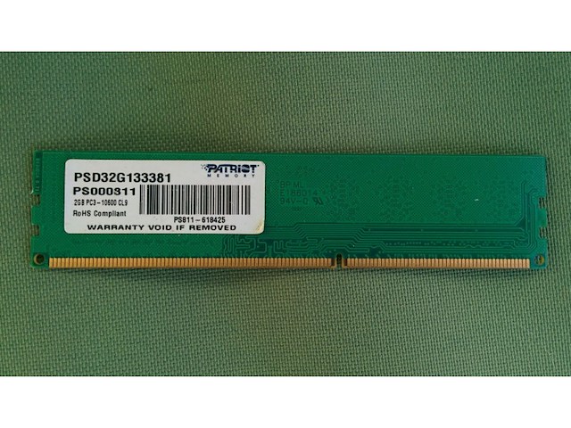 2Gb DDR3 Patriot 1333MHz