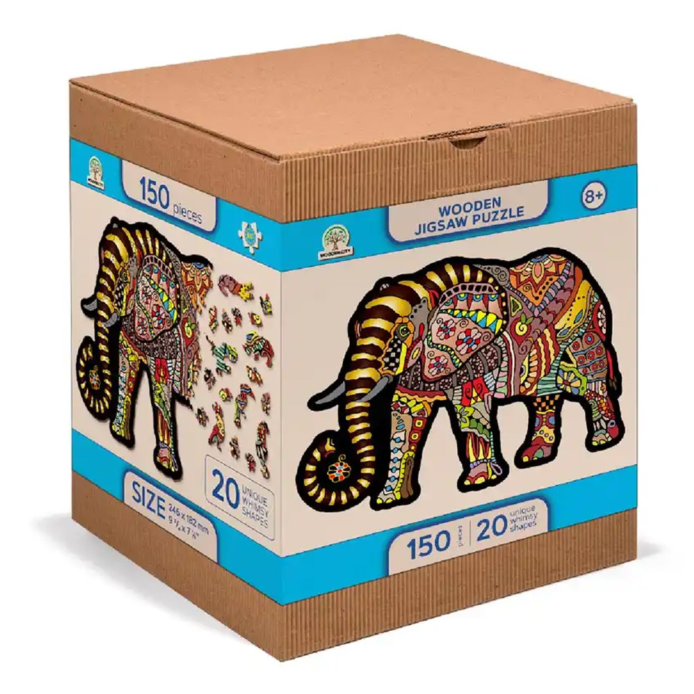 Magic Elephant Wooden Puzzle M (150 Pieces)