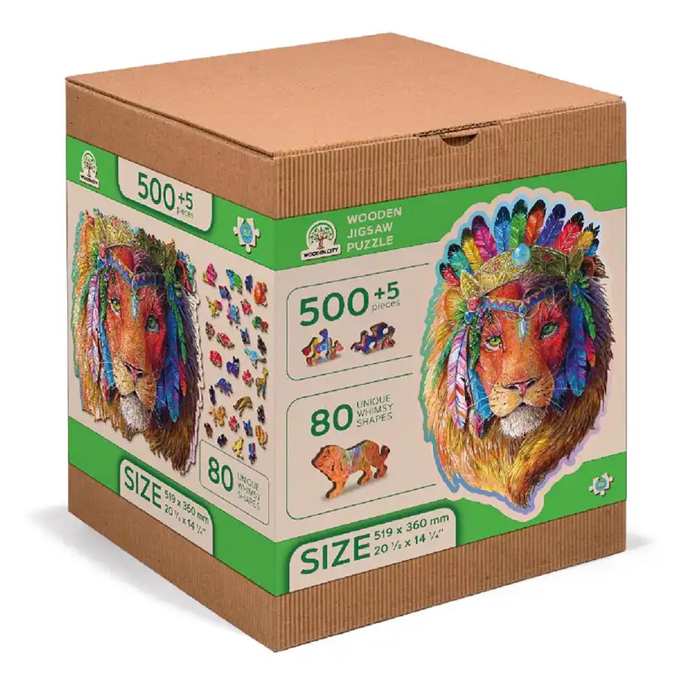 Mystic Lion Wooden Puzzle XL (505 Pieces)