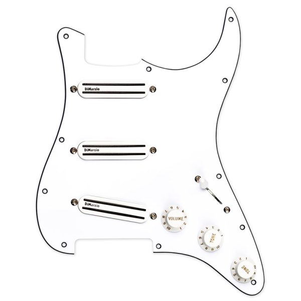 DIMARZIO FG2108WA7 PICKGUARD ASSEMBLY,WHITE,HIGH POWER (188/181/182) MASKA ZA GITARU SA MAGNETIMA ZA GITARU