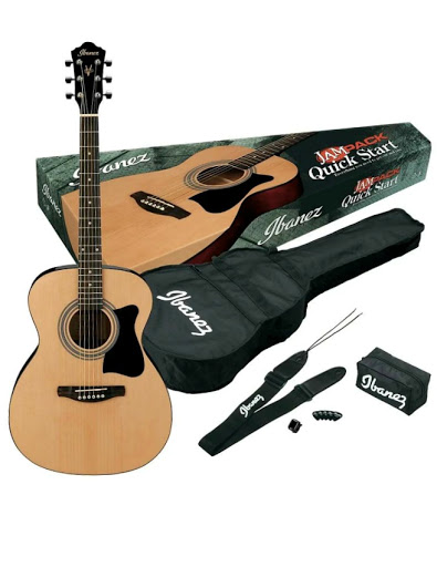 Ibanez VC50NJP-NT JAMPACK Akustična gitara, kaiš, trzalice i futrola paket