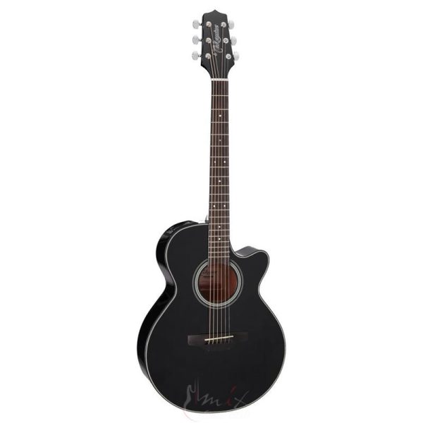 TAKAMINE GF15CE-BLK AKUSTIČNA OZVUČENA GITARA SA FUTROLOM CRNA BOJA