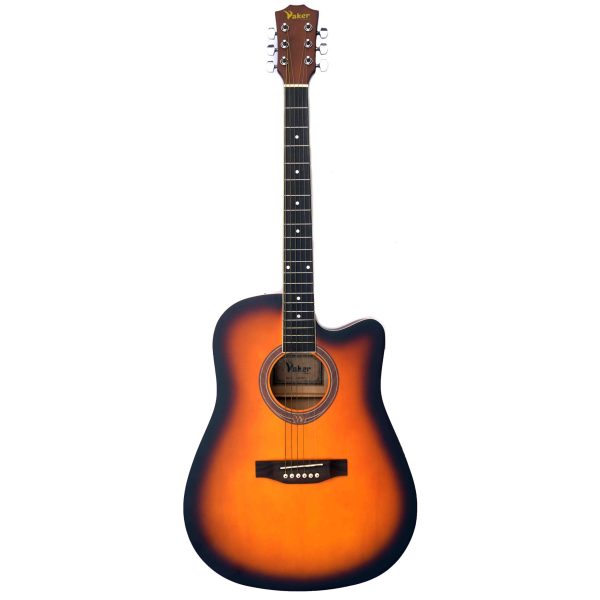 Vaker VD10C-MSB Akustična neozvučena gitara Mat finiš Sunburst Boja