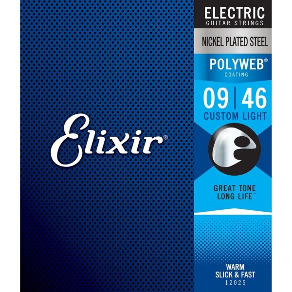 Elixir 12025 Serija Custom Light Žice za električnu gitaru Polyweb serija