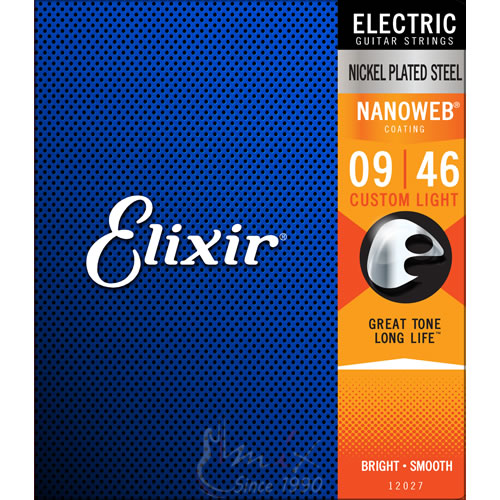 ELIXIR 12027 CUSTOM LIGHT 009-046 ŽICE ZA ELEKTRIČNU GITARU NANOWEB SERIJA