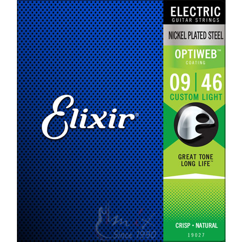 Elixir 19027 Custom Light 009-046 Žice za električnu gitaru Debljina pojačane devetke