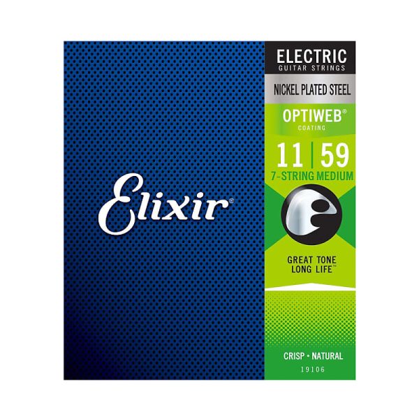 Elixir 19106 žice za električnu gitaru Debljina 011-059 Optiweb Serija