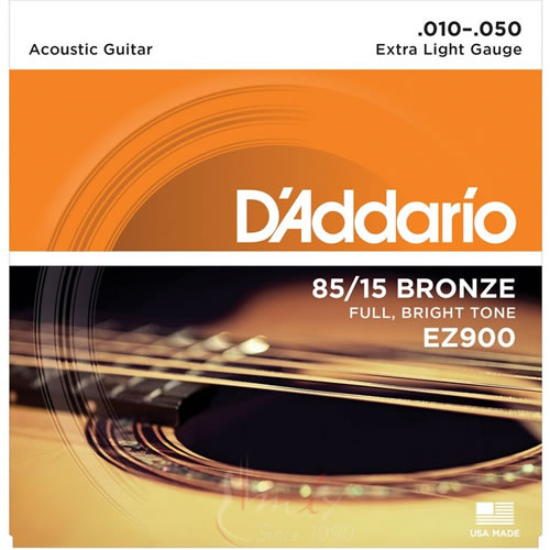 D’ADDARIO EZ900 010-050 ŽICE ZA AKUSTIČNU GITARU DEBLJINA DESETKE MATERIJAL 85/15 BRONZA