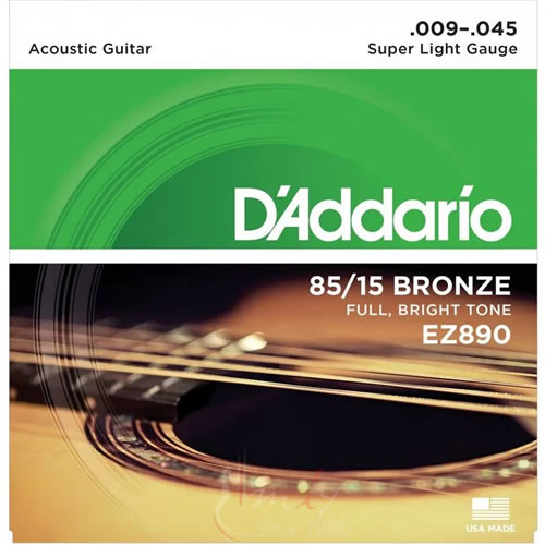 D’Addario EZ890 009-045 Žice za akustičnu gitaru Devetke 85/15 Bronza