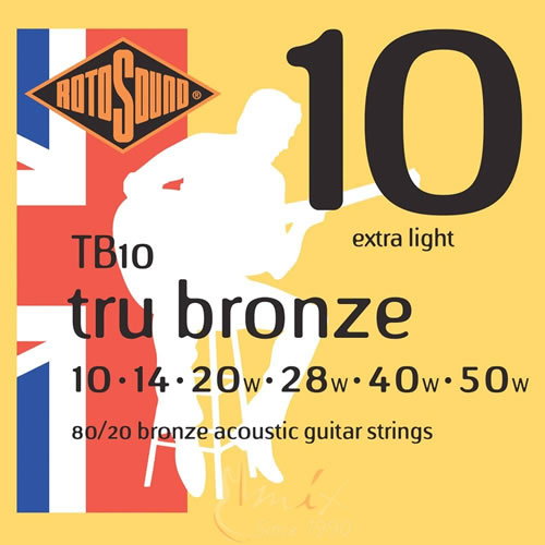 Rotosound TB10 010-050 Tru Bronze Žice za akustičnu gitaru Debljina desetke