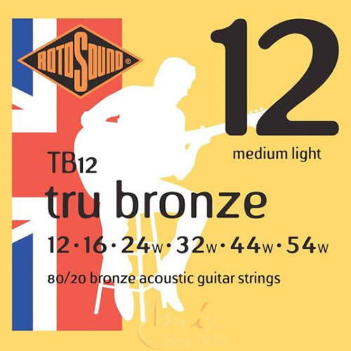 Rotosound TB12 012-054 Tru Bronze Žice za akustičnu gitaru Debljina dvanestke