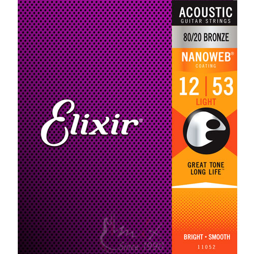 ELIXIR 11052 LIGHT 012-053 NANOWEB ŽICE ZA AKUSTIČNU GITARU DEBLJINA DVANAESTKE