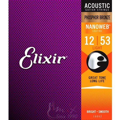 ELIXIR 16052 LIGHT 012-053 PHOSEBRONZE ŽICE ZA AKUSTIČNU GITARU DEBLJINA DVANAESTKE