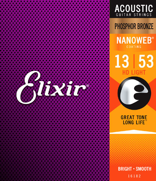 Elixir 16182 HD Light 013-053 Phosebronze