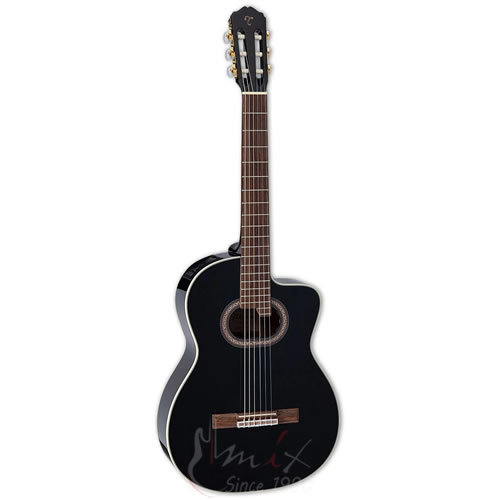 TAKAMINE GC6CE-BLK KLASIČNA OZVUČENA GITARA 4/4 VELIČINA CRNA BOJA