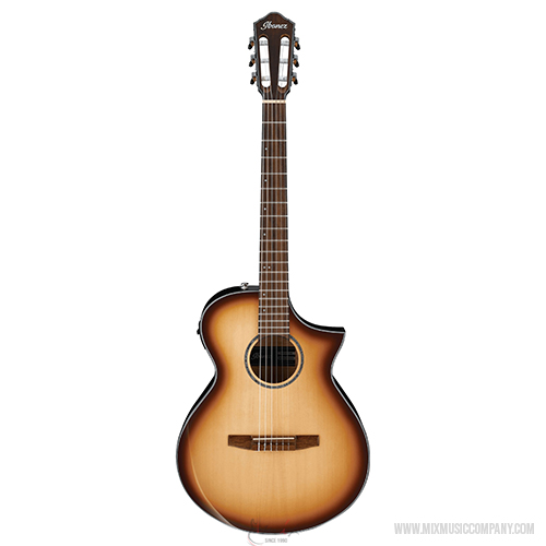 Ibanez AEWC300N-NNB Klasična ozvučena gitara Natural Browned Burst boja Lakiran FIniš