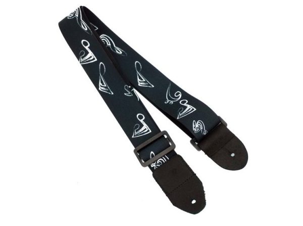 Wakertone GS2 Guitar Strap – Big Note Kaiš za gitaru sa kožnim krajevima