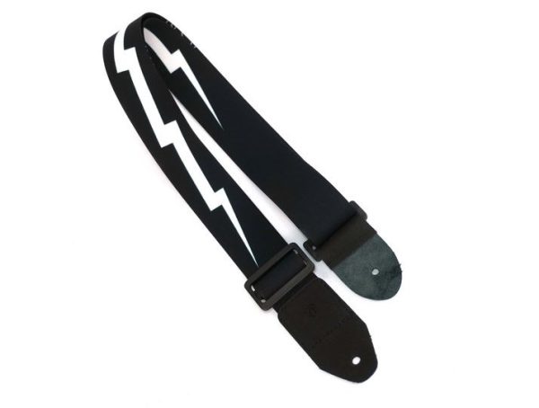 WAKERTONE GS2 GUITAR STRAP – FLASH BLACK WHITE KAIŠ ZA GITARU