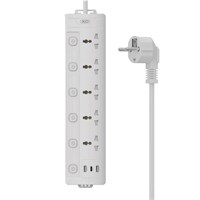 PRODUŽNI KABEL SA 5 UTIČNICA 2met + USB +ZAŠTITA