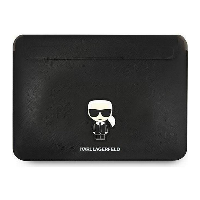 TORBA ZA LAPTOP KARL LAGERFELD SLEEVE SAFFIANO IKONIK 16.” CRNA (KLCS16PISFBK)