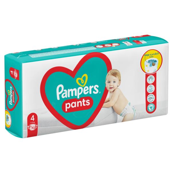 PAMPERS Pelene Pants JP 4 9-15 kg 52 kom.