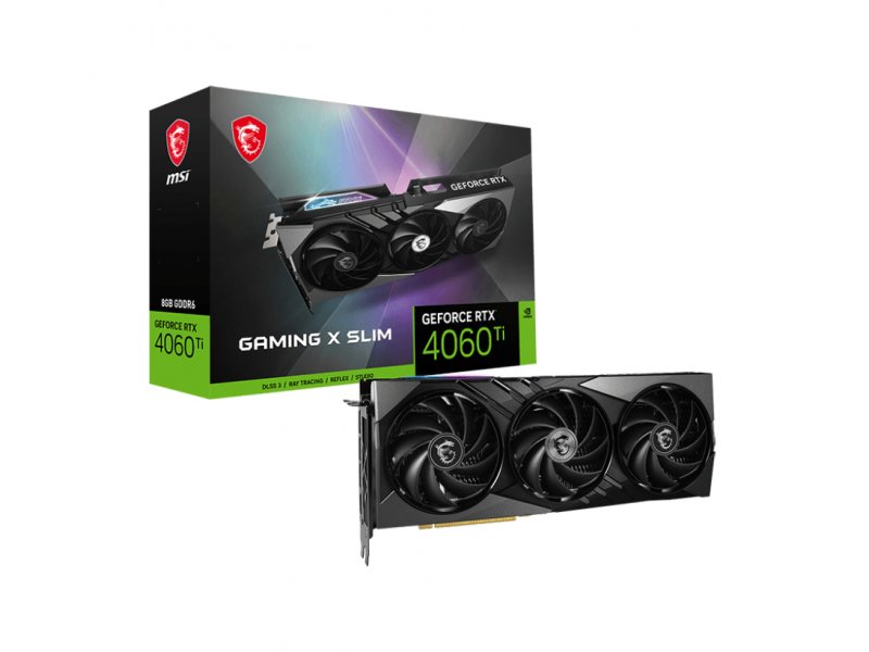 MSI GEFORCE RTX4060TI GAMING X SLIM 8G GRAFIČKA KARTICA 12GB GDDR6 128BIT