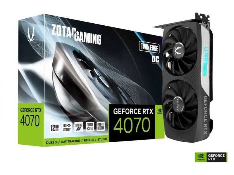 GRAFIČKA KARTA ZOTAC GAMING GEFORCE RTX 4070 TWIN EDGE 12GB DDR6 192 BIT 3XDP/HDMI