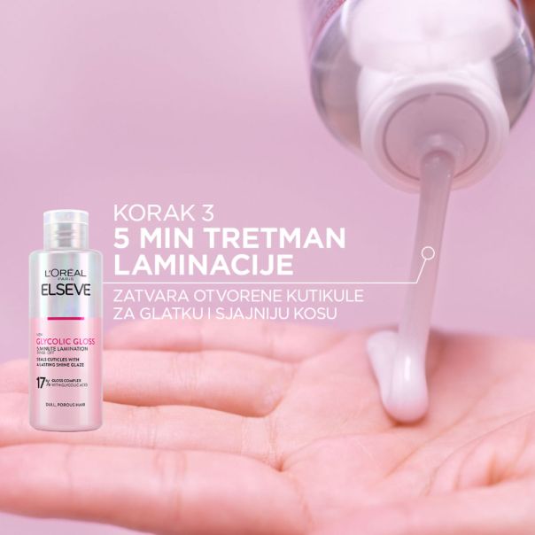 L'Oreal Paris Elseve Tretman laminacije kose Glycolic gloss, 200 ml