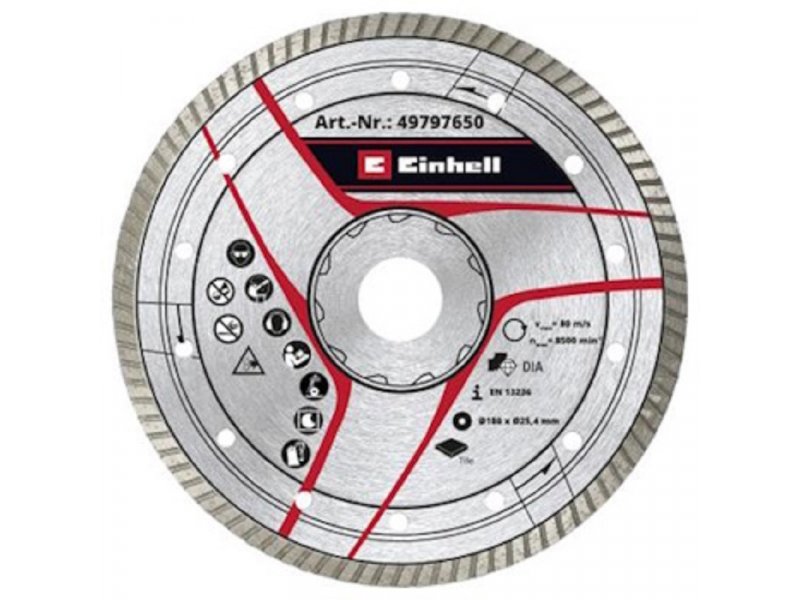 EINHELL KWB DIJAMANTNA REZNA PLOČA 180×25.4MM TURBO 49797650