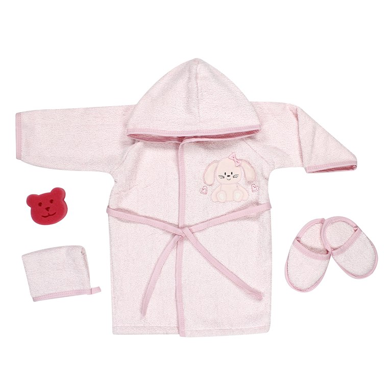 Bebekevi set za bebe devojčice roze BD1431