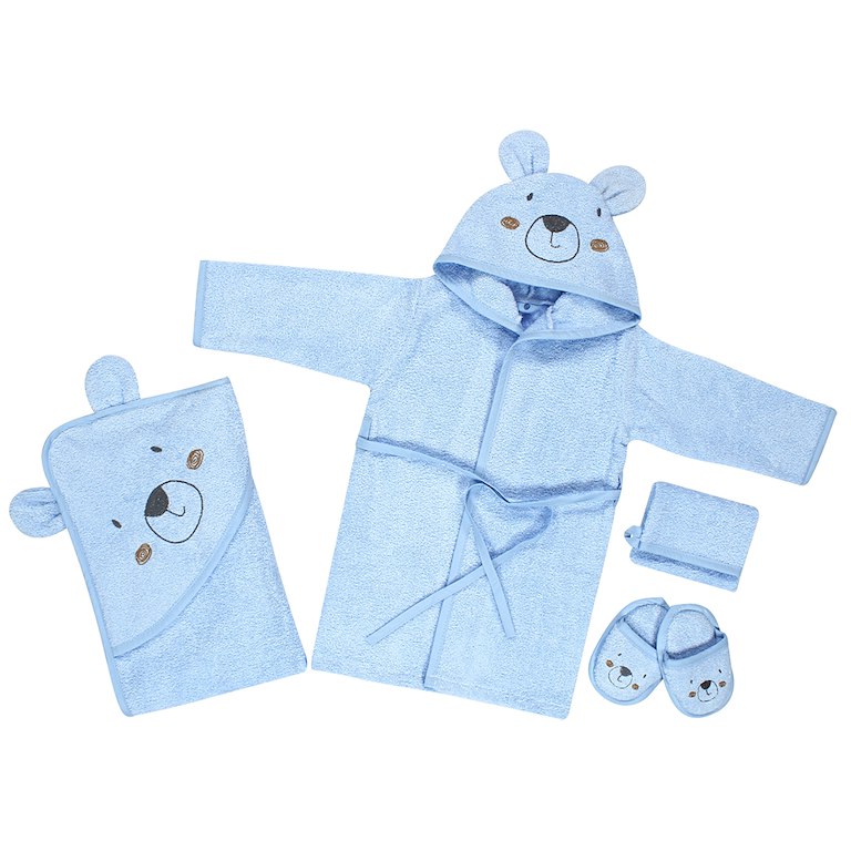 Bebekevi set za bebe dečake plava BD1381