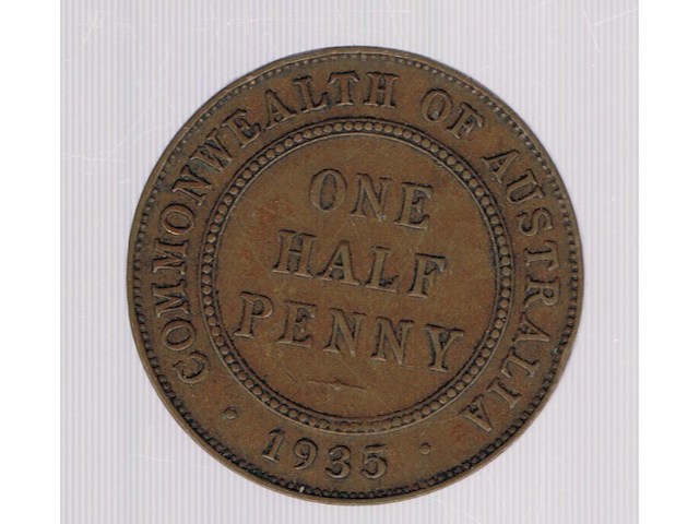 Australija 1/2 penny 1935