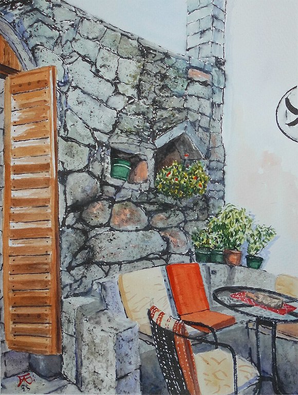 Кафе и галерија Калдрма у стара варош Подгорици Црна Гора