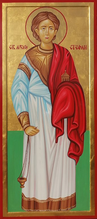 Ikona-Sveti Arhidjakon Stefan, dimenzije 40x90 cm