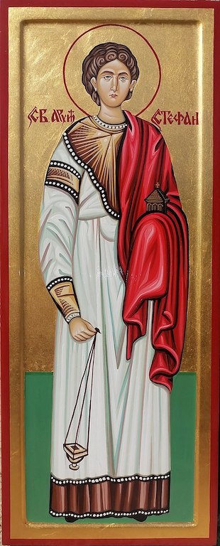 Ikona- Sveti Arhidjakon Stefan, dimenzije 20x50 cm