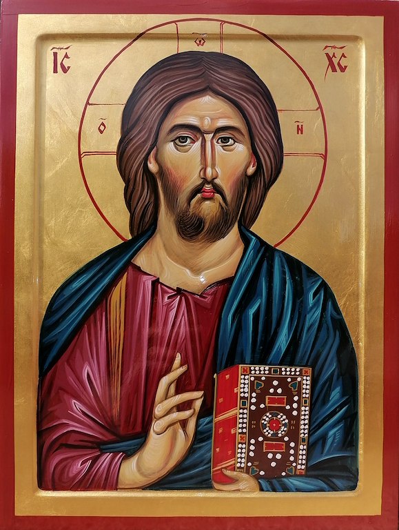 Ikona- " Gospod Isus Hristos, dimenzije 40x30 cm