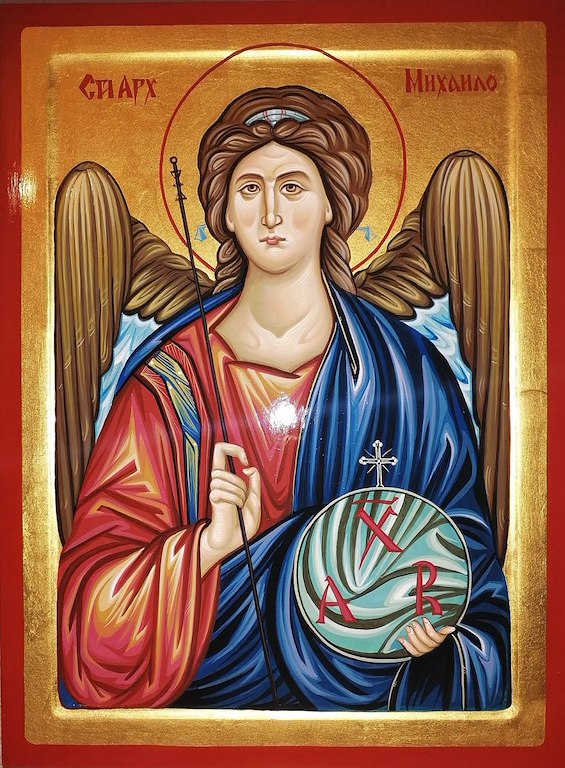 Ikona- Sveti Arhangel Mihailo, dimenzije 40x30 cm