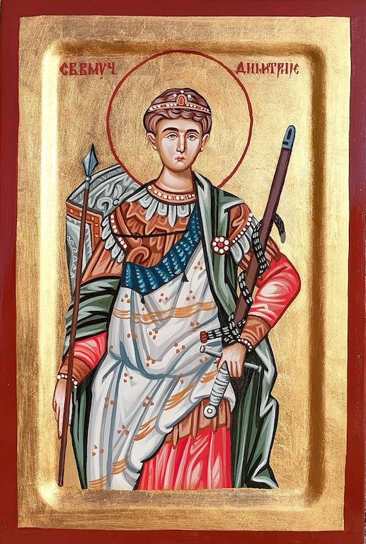 Ikona- Sveti Dimitrije, 20x30 cm